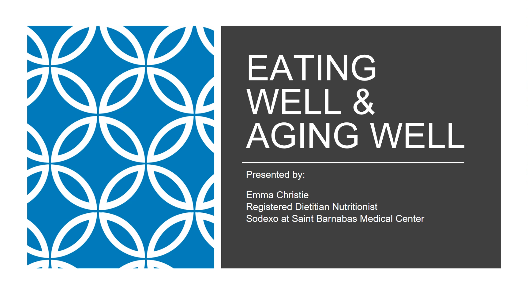 Eat Well, Be Well - New Jersey Health System