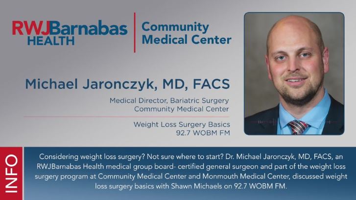 Dr. Jaronczyk discusses weight loss surgery basics on WOBM FM