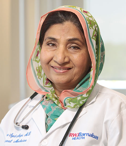 Samina A Syed-Naqvi MD | RWJBarnabas Health
